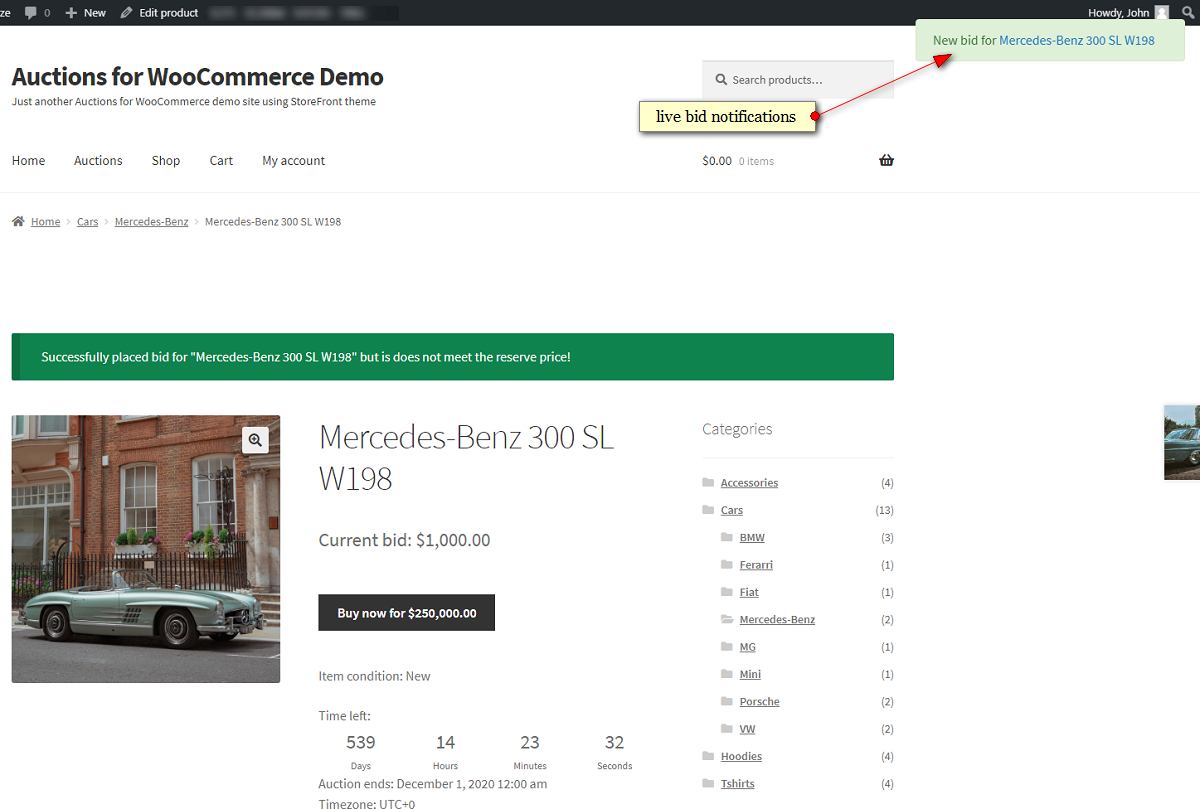 Auctions for WooCommerce - WooCommerce Marketplace