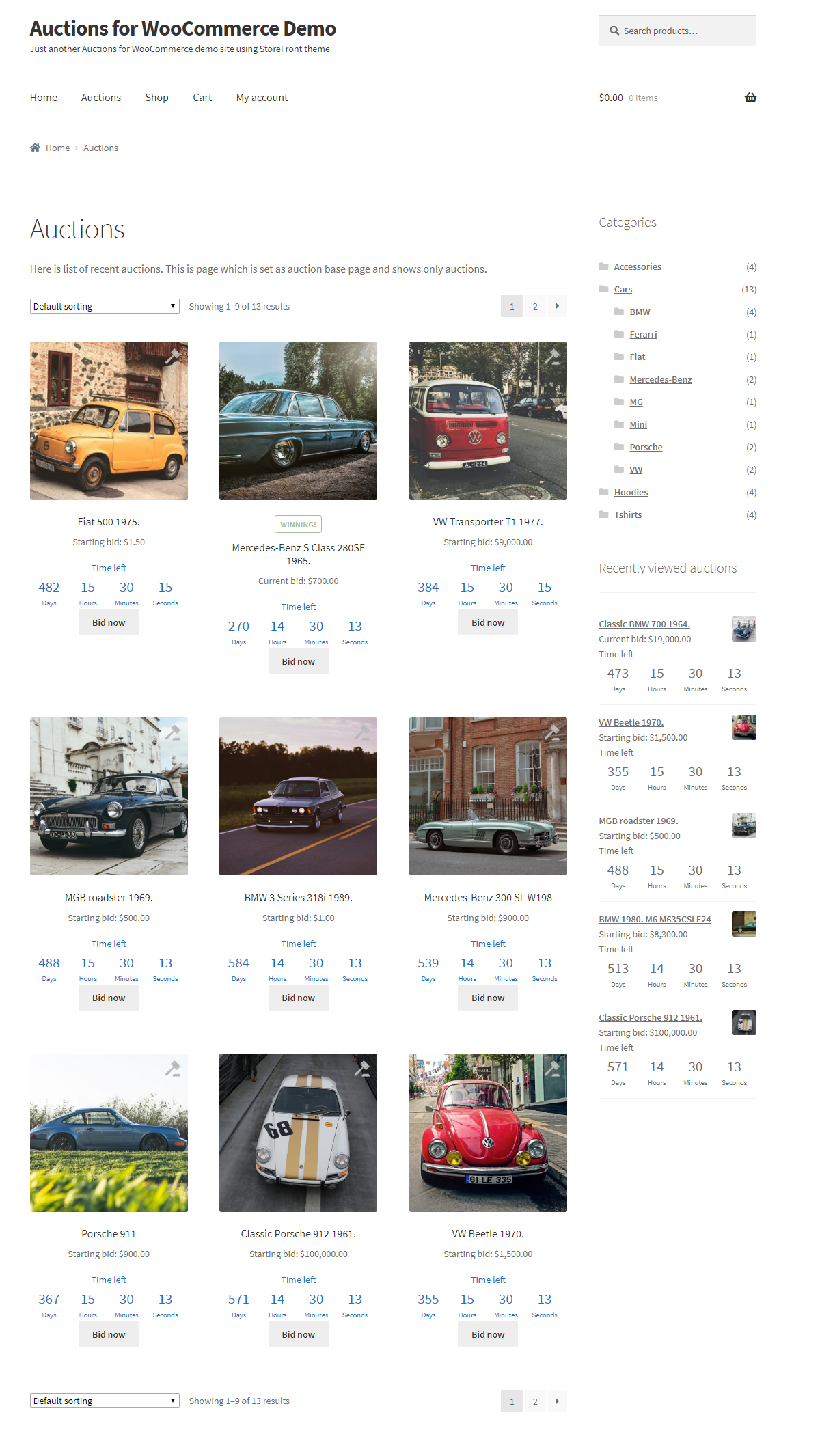 Auctions For Woocommerce Woocommerce Marketplace