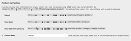 Permalinks WooCommerce