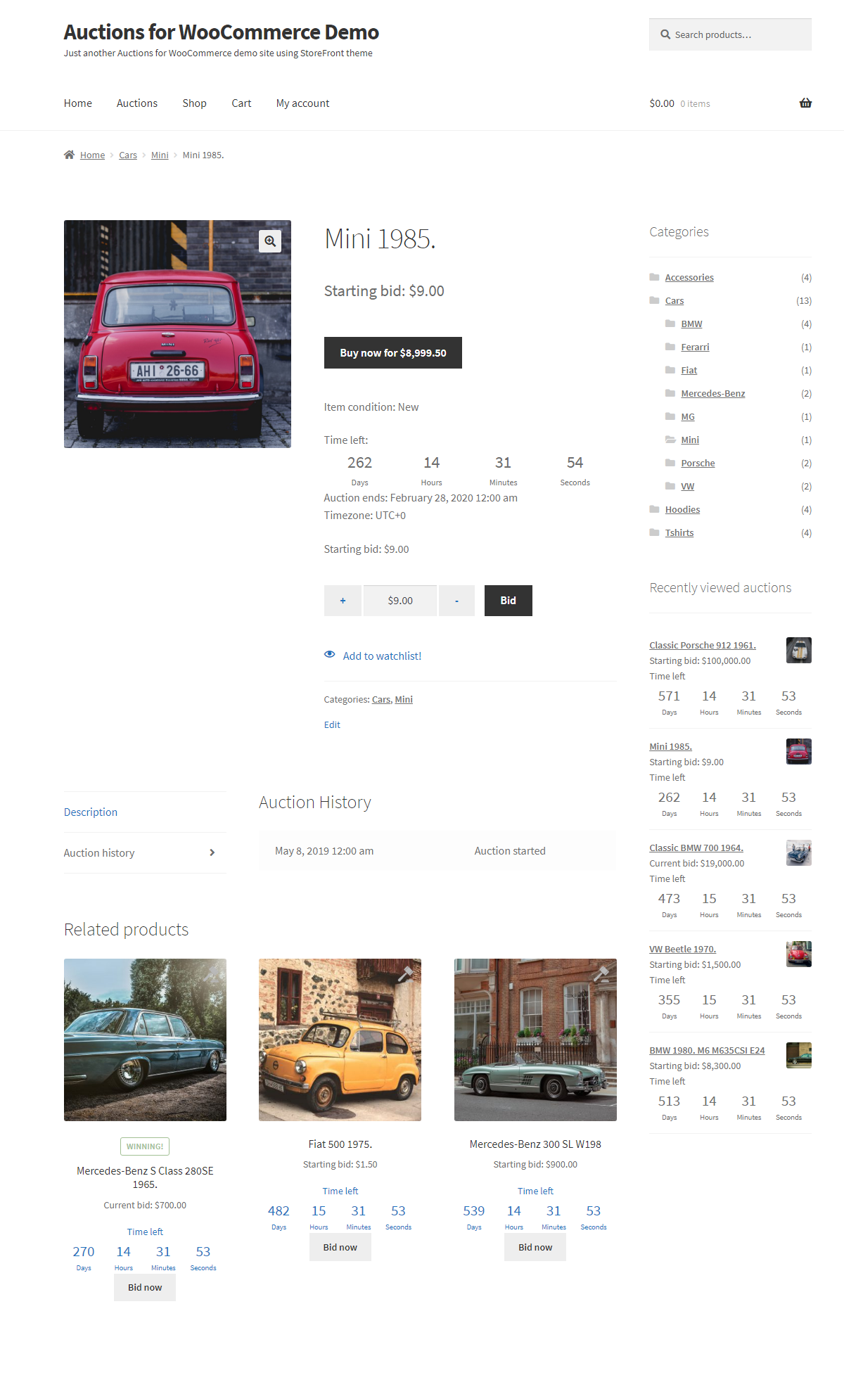 Auctions For Woocommerce Woocommerce Marketplace