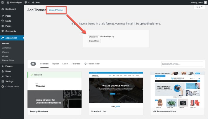 Block Shop Documentation - WooCommerce