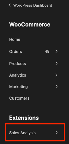 Sales Analysis for WooCommerce Documentation - WooCommerce