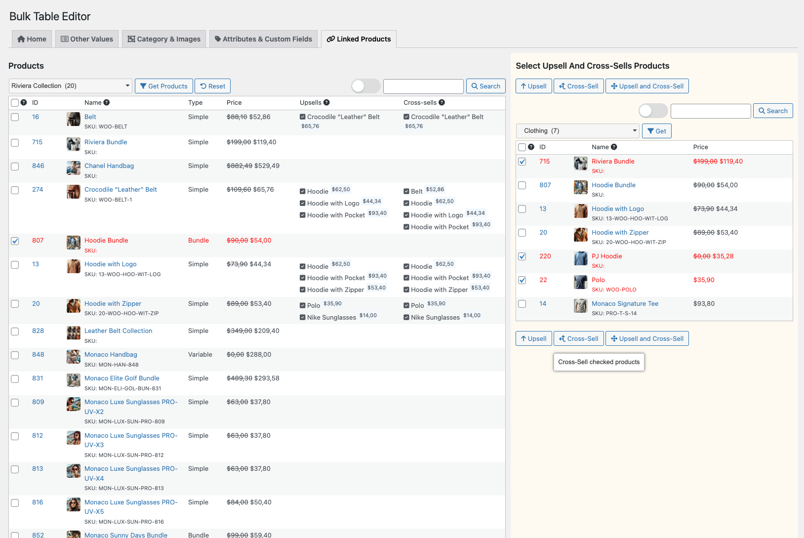Bulk Table Editor - WooCommerce Marketplace