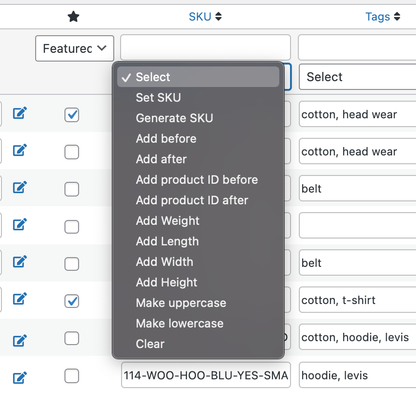 Bulk Table Editor for WooCommerce Documentation - WooCommerce