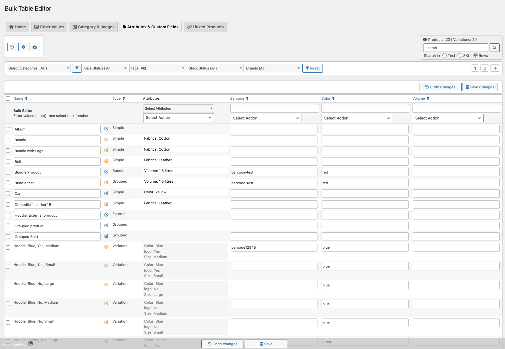Bulk Table Editor - WooCommerce Marketplace