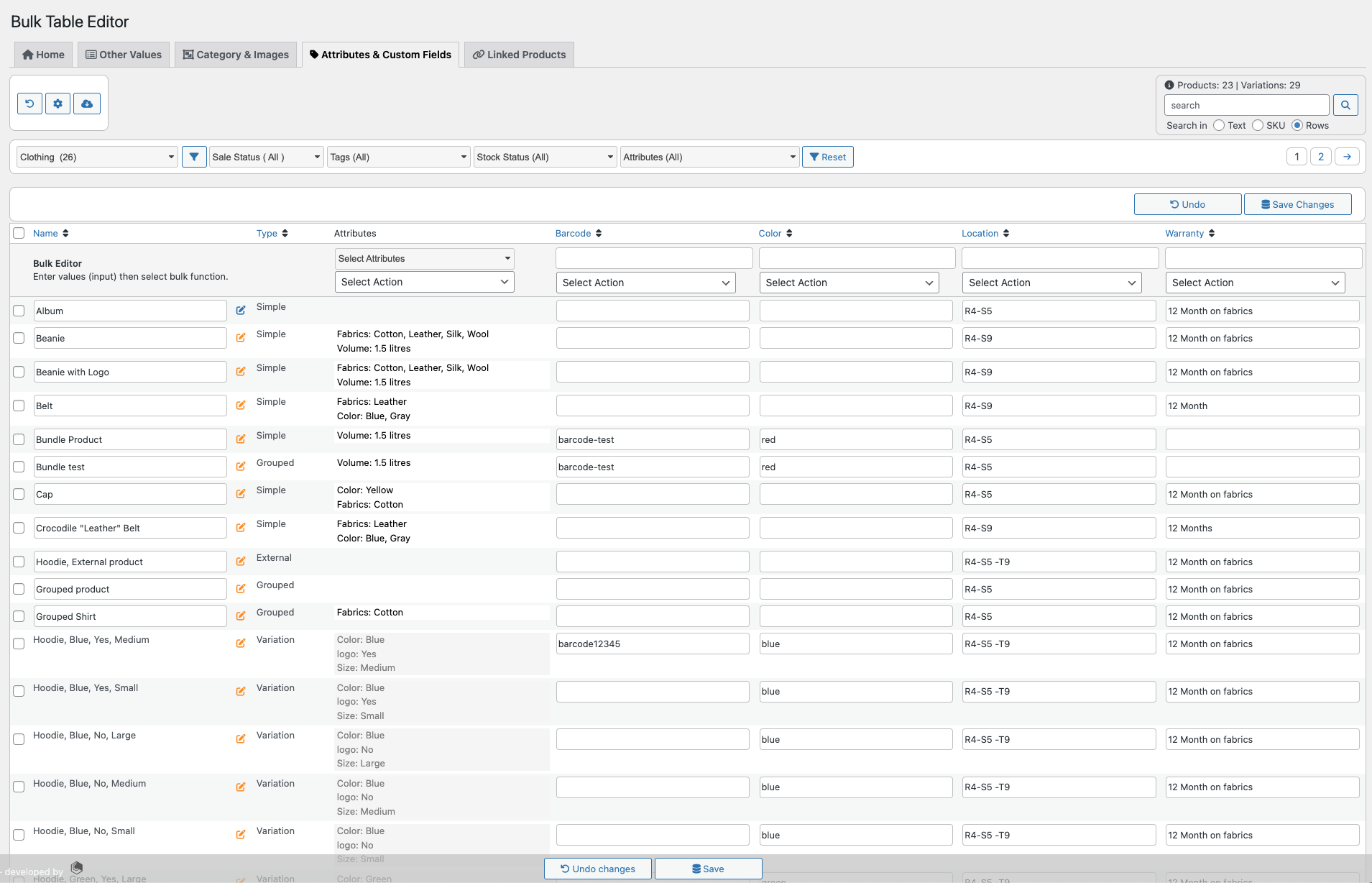 Bulk Table Editor Woocommerce Marketplace