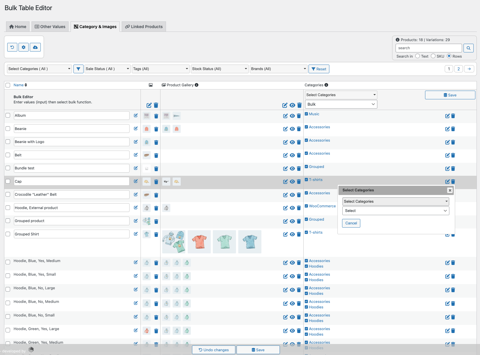 Bulk Table Editor - WooCommerce Marketplace