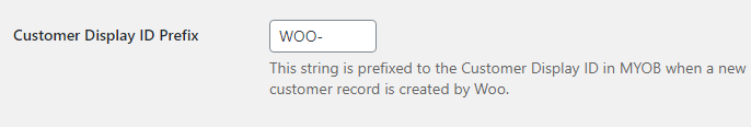 MYOB Settings & Configuration Documentation - WooCommerce