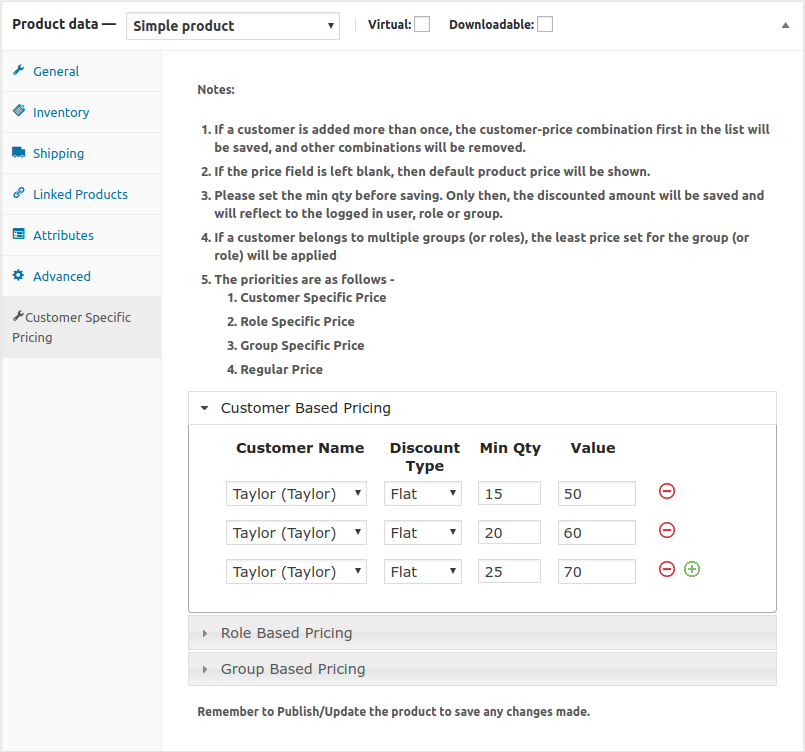 Wisdm Customer Specific Pricing Woocommerce Marketplace