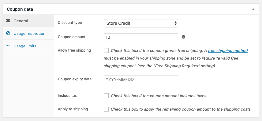 Store Credit Documentation - WooCommerce