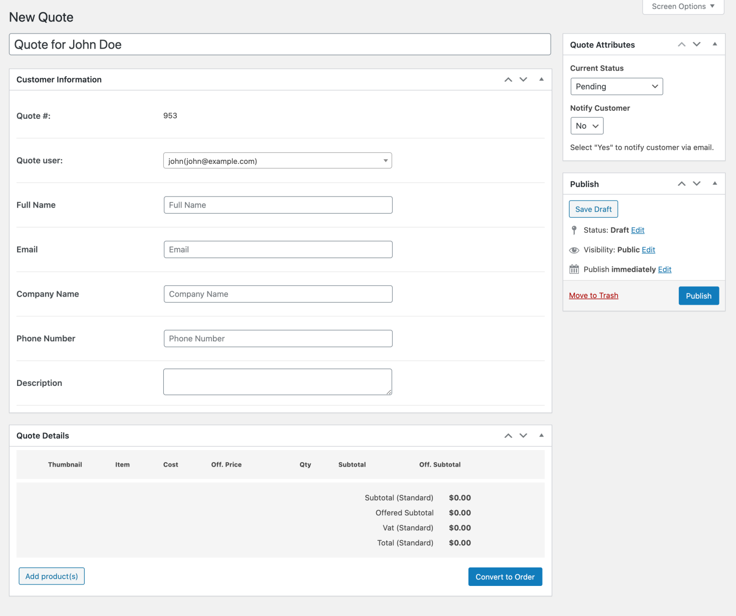 How to Add WooCommerce Request a Quote