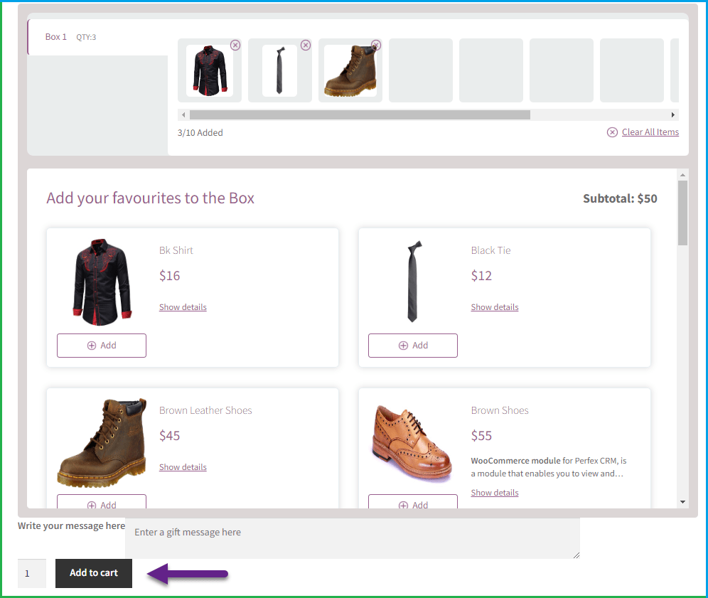 WooCommerce Custom Mix and Match Product Boxes