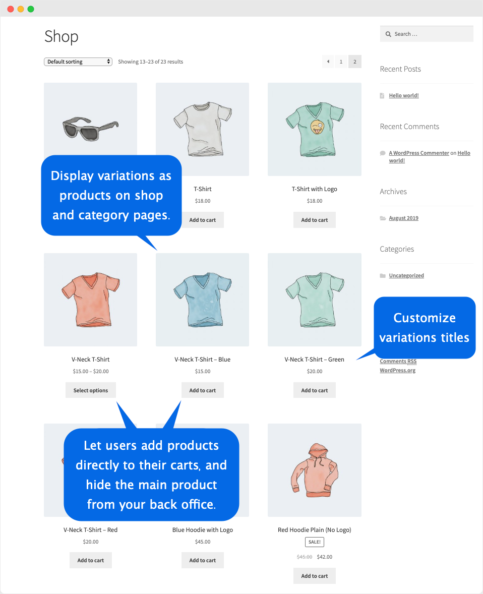 Products By Attributes & Variations for WooCommerce - WooCommerce ...