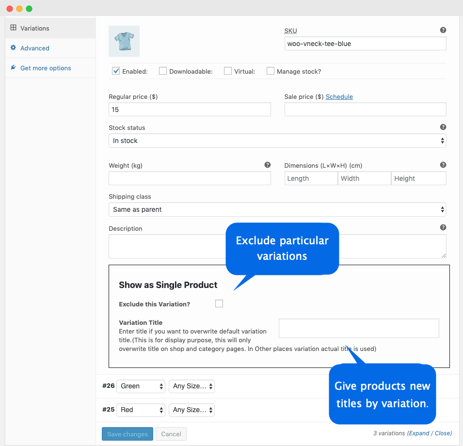 WooCommerce Products by Attribute: Show Variations on Shop