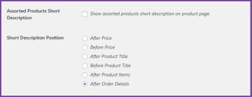 Assorted Products Documentation - WooCommerce