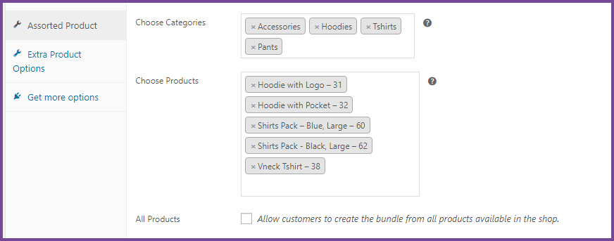 Assorted Products Documentation - WooCommerce