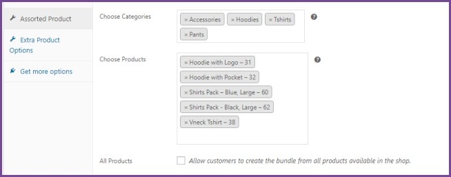 Assorted Products Documentation - WooCommerce