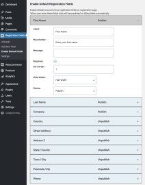 Custom User Registration Fields - WooCommerce