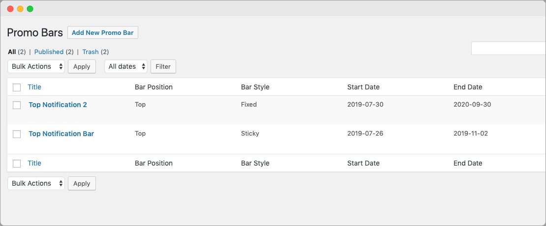 Top Bar WordPress & WooCommerce Plugin - Notification Bar
