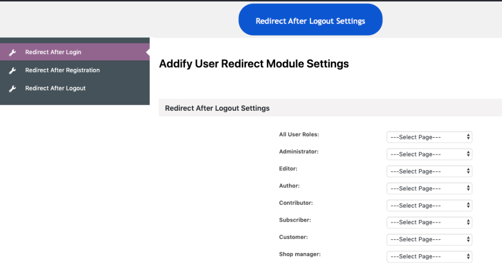 Redirect After Login, Registration & Logout Documentation - WooCommerce