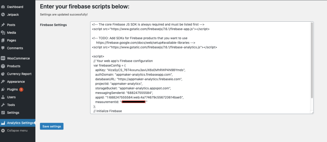 Firebase Analytics For Woocommerce Documentation Woocommerce