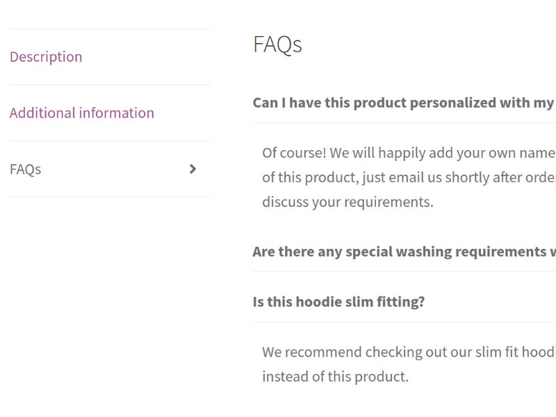 Product FAQs - WooCommerce Marketplace