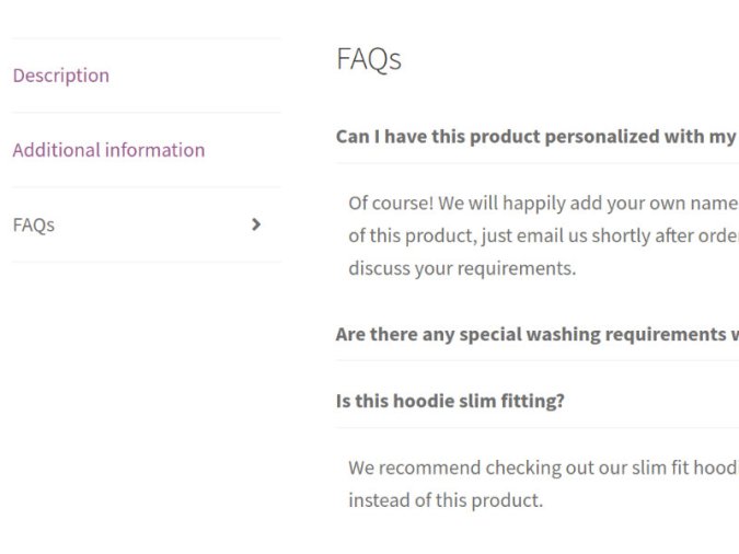 Product FAQs - WooCommerce Marketplace