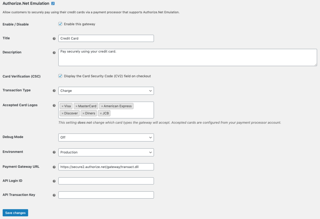 WooCommerce Authorize.net Documentation - WooCommerce