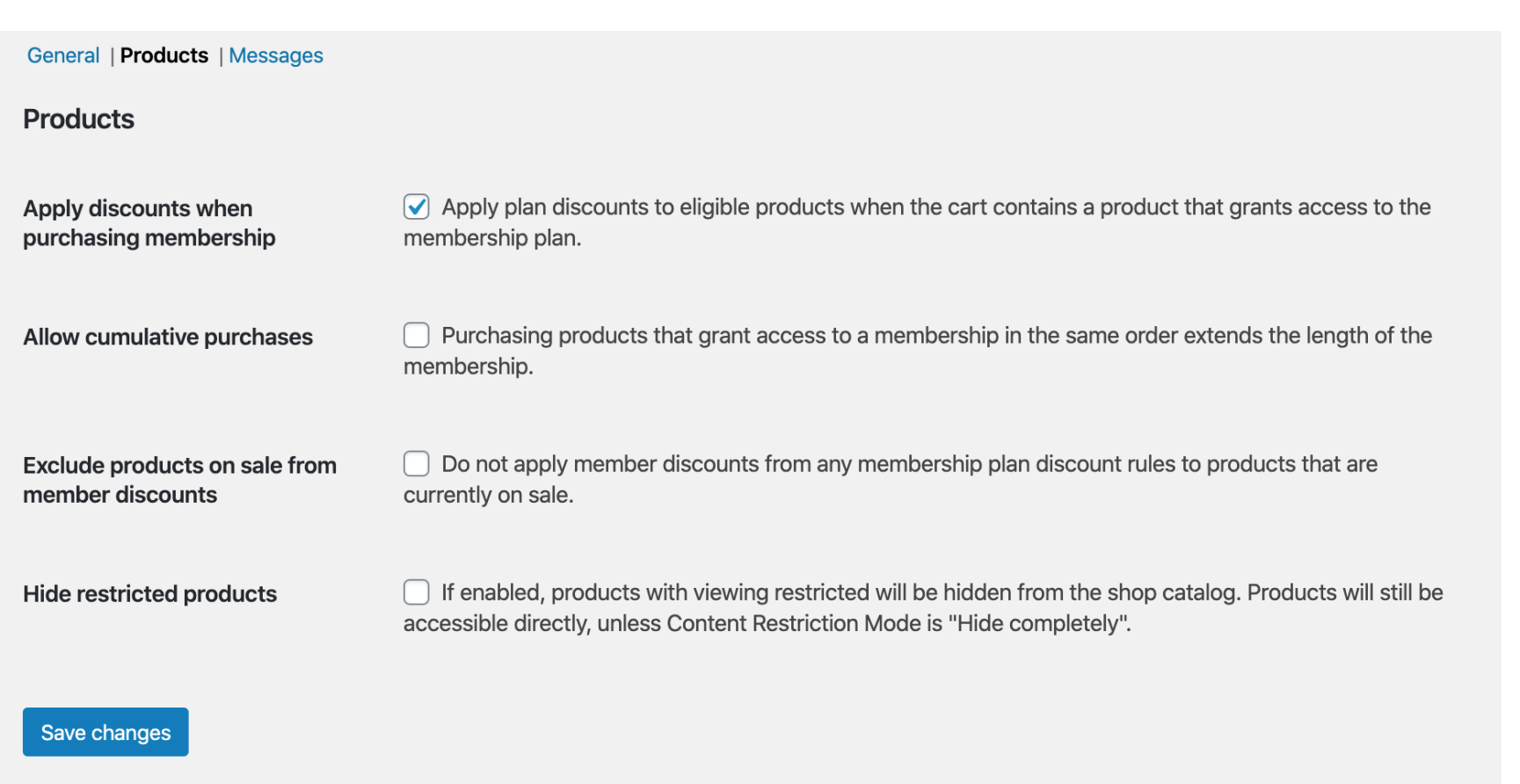 Woocommerce Memberships Settings Documentation Woocommerce