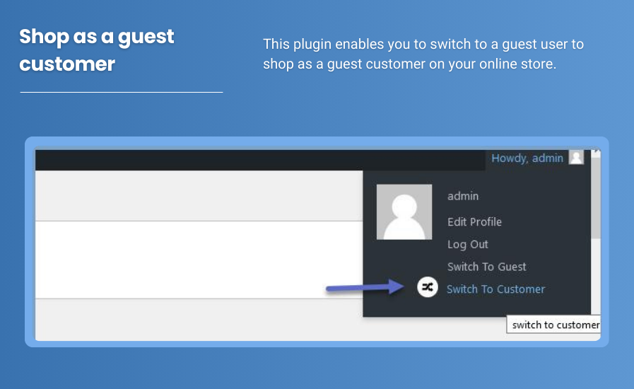 WooCommerce Shop & Login as Customer - Woo Marketplace