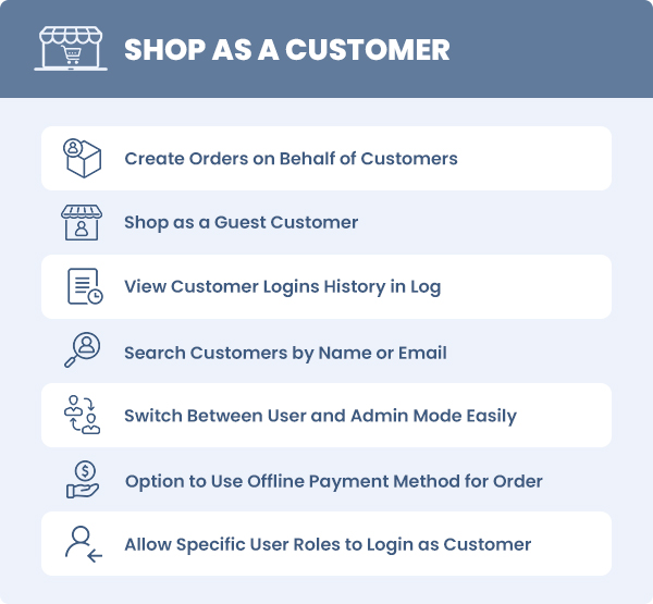 Shop as a Customer for WooCommerce - Navigate Store as Client