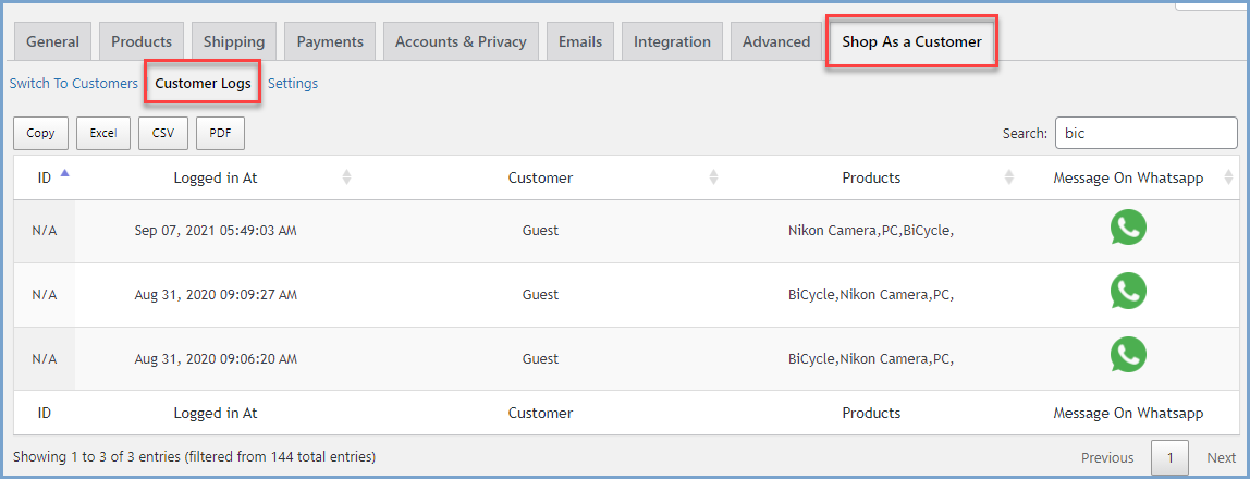 WooCommerce Shop & Login as Customer - Woo Marketplace