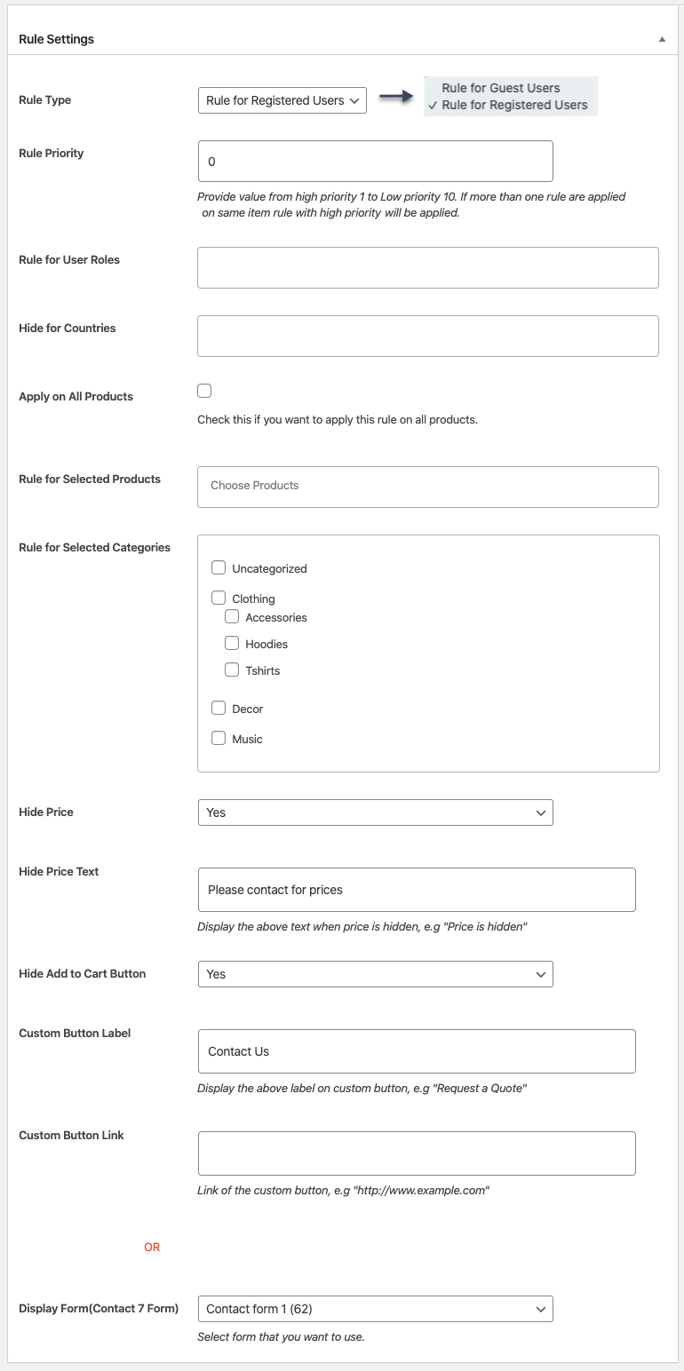 Hide Price & Add to Cart Button Documentation - WooCommerce