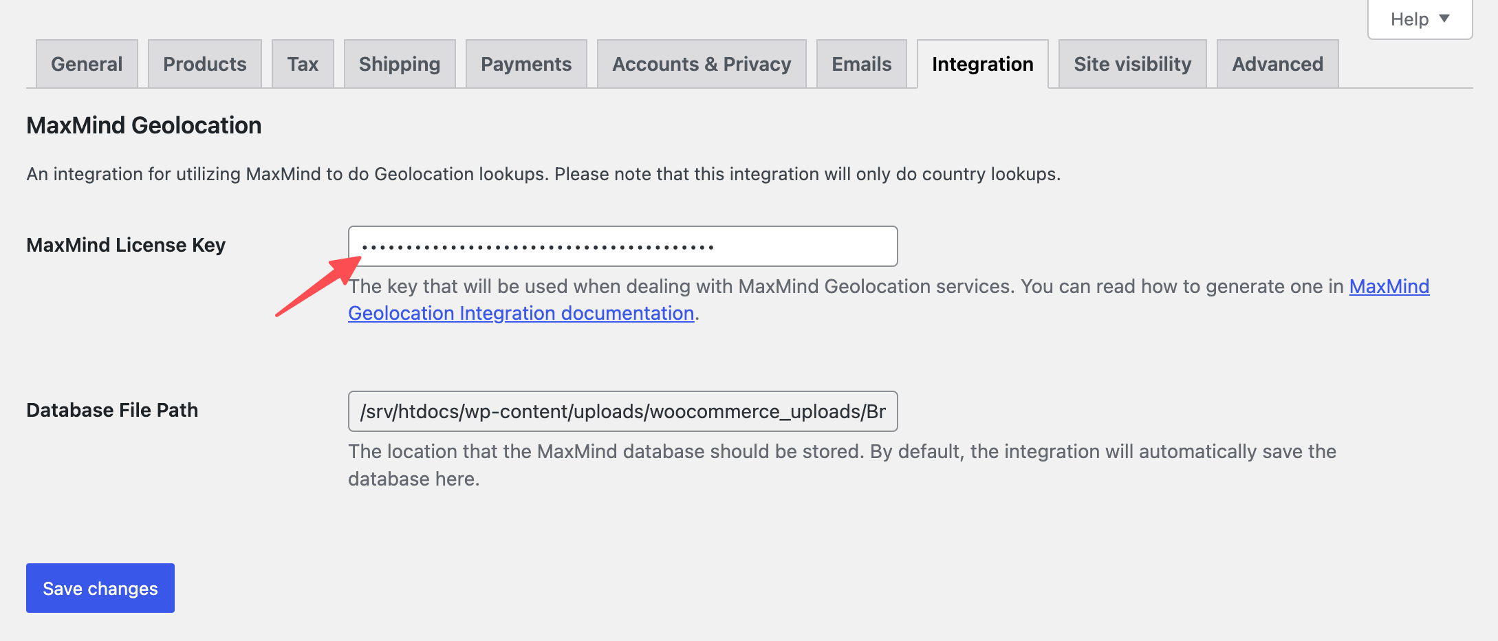 MaxMind geolocation integration Documentation - WooCommerce