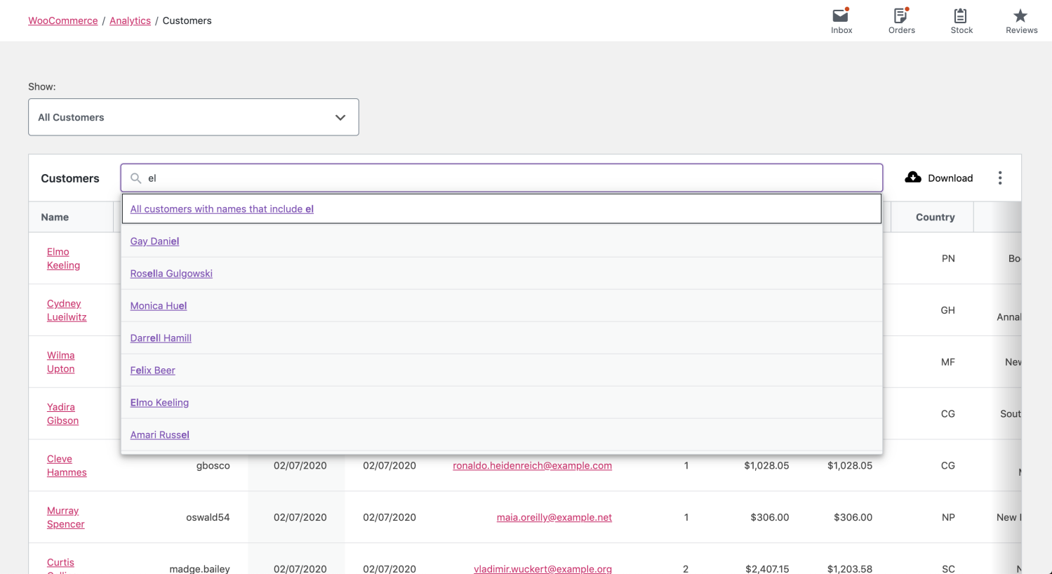 Customers Report Documentation - WooCommerce