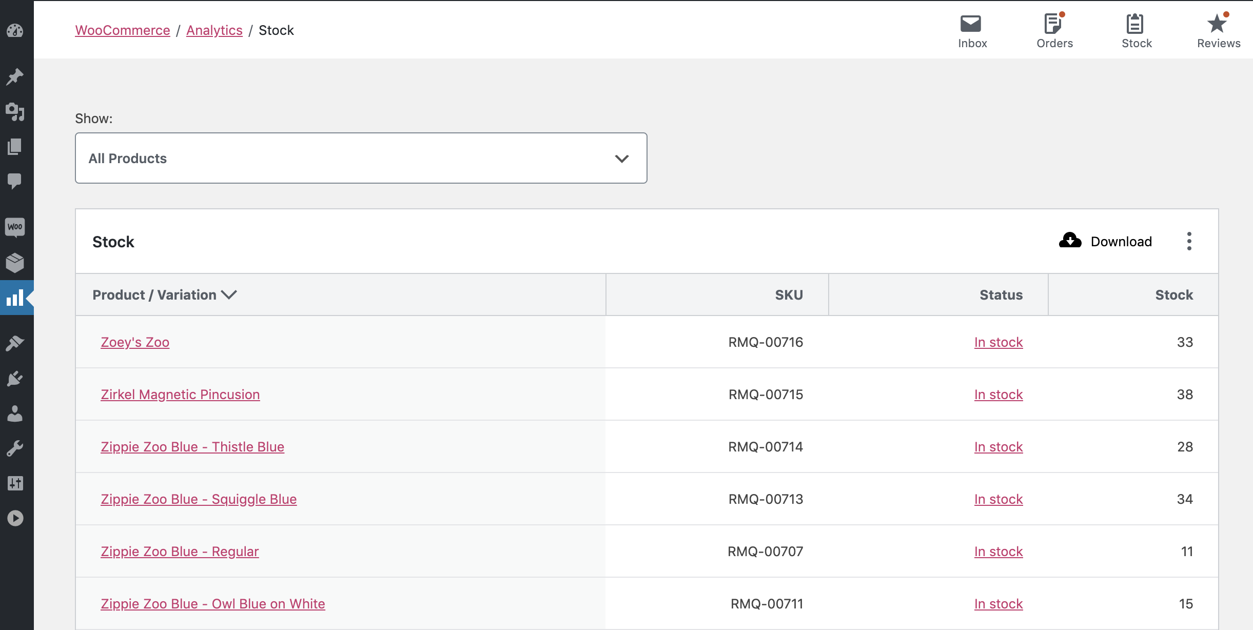 Stock Report Documentation - WooCommerce