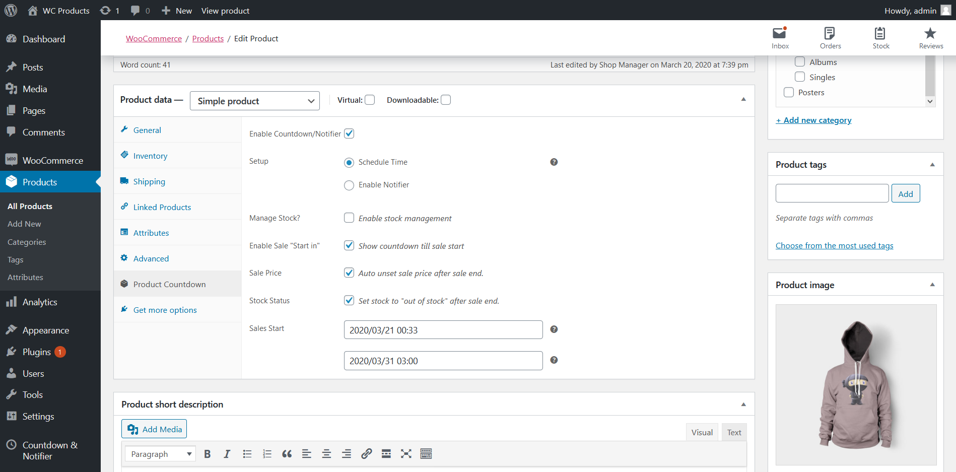 Countdown & Notifier for WooCommerce Documentation - WooCommerce