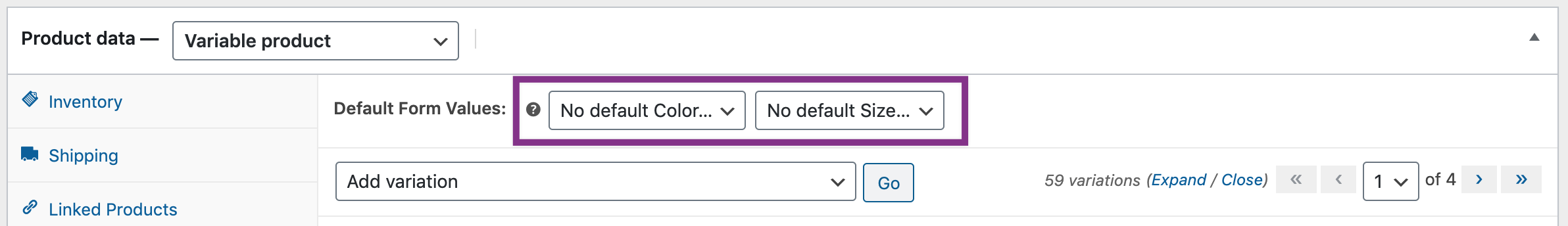 Variable Products Documentation - WooCommerce