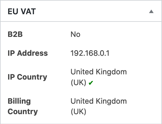 EU VAT Number Documentation - WooCommerce