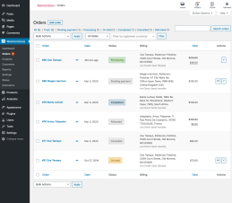 Managing Orders WooCommerce