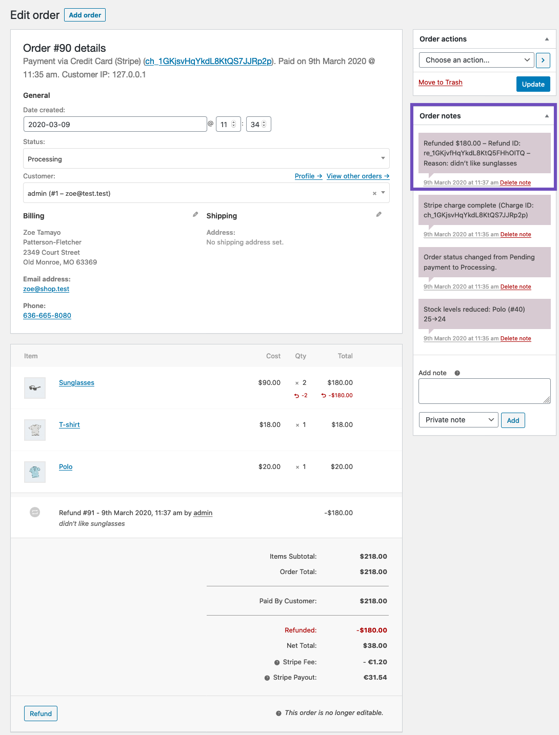 Refunding Orders in WooCommerce Documentation - WooCommerce