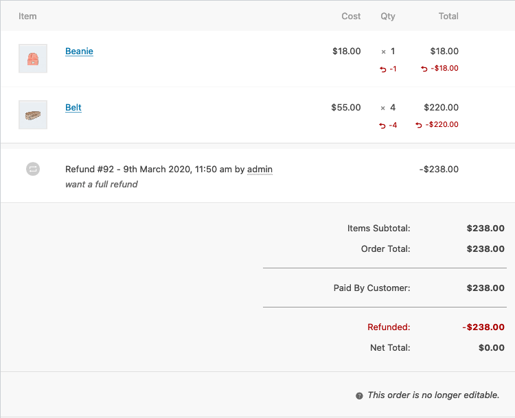 Refunding Orders in WooCommerce Documentation - WooCommerce