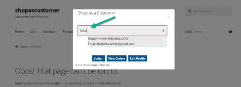 WooCommerce Shop as a Client Plugin | User Switching