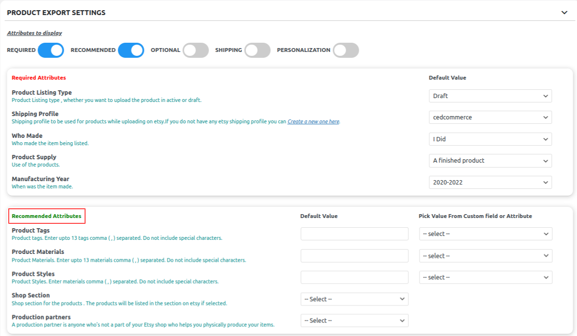 Etsy Integration for WooCommerce Extension