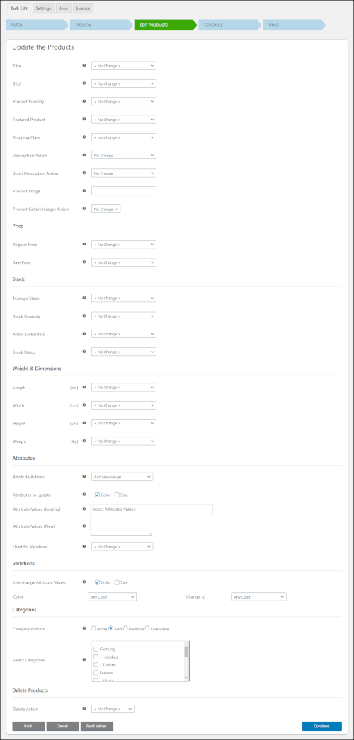 Bulk Edit Products Prices And Attributes Woocommerce