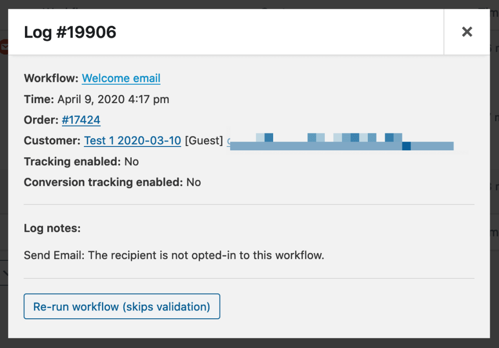 Troubleshooting a workflow Documentation - WooCommerce