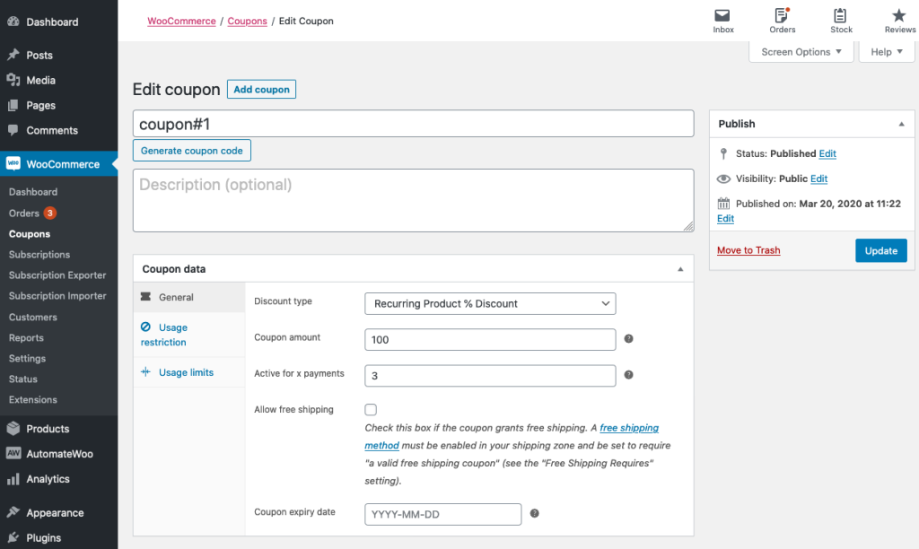 Pause subscription renewals for three months Documentation - WooCommerce