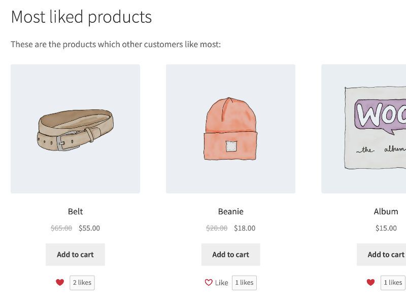 Product Likes - WooCommerce Marketplace