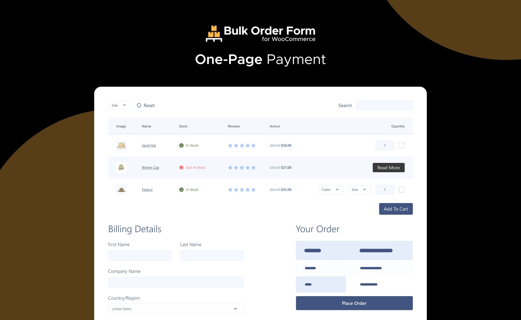 Bulk Order Form for WooCommerce | B2B Product Table Plugin