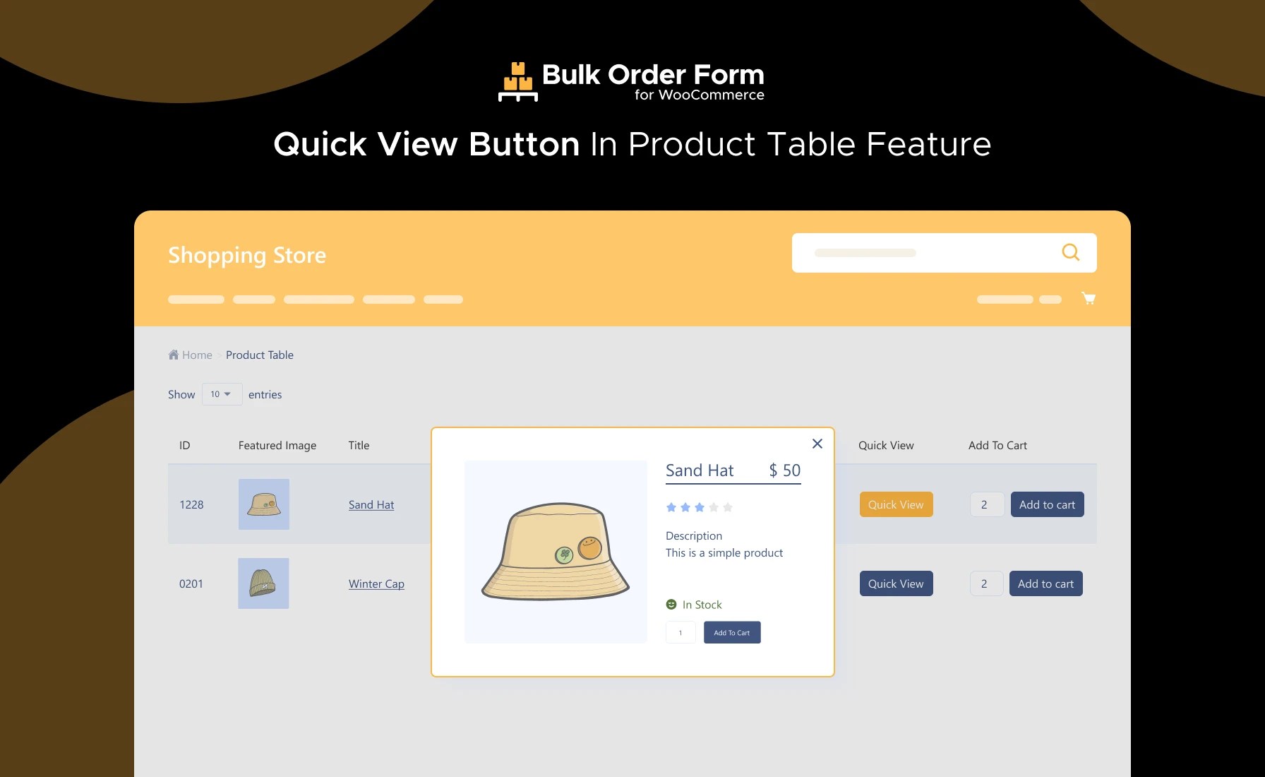 Bulk Order Form for WooCommerce | B2B Product Table Plugin